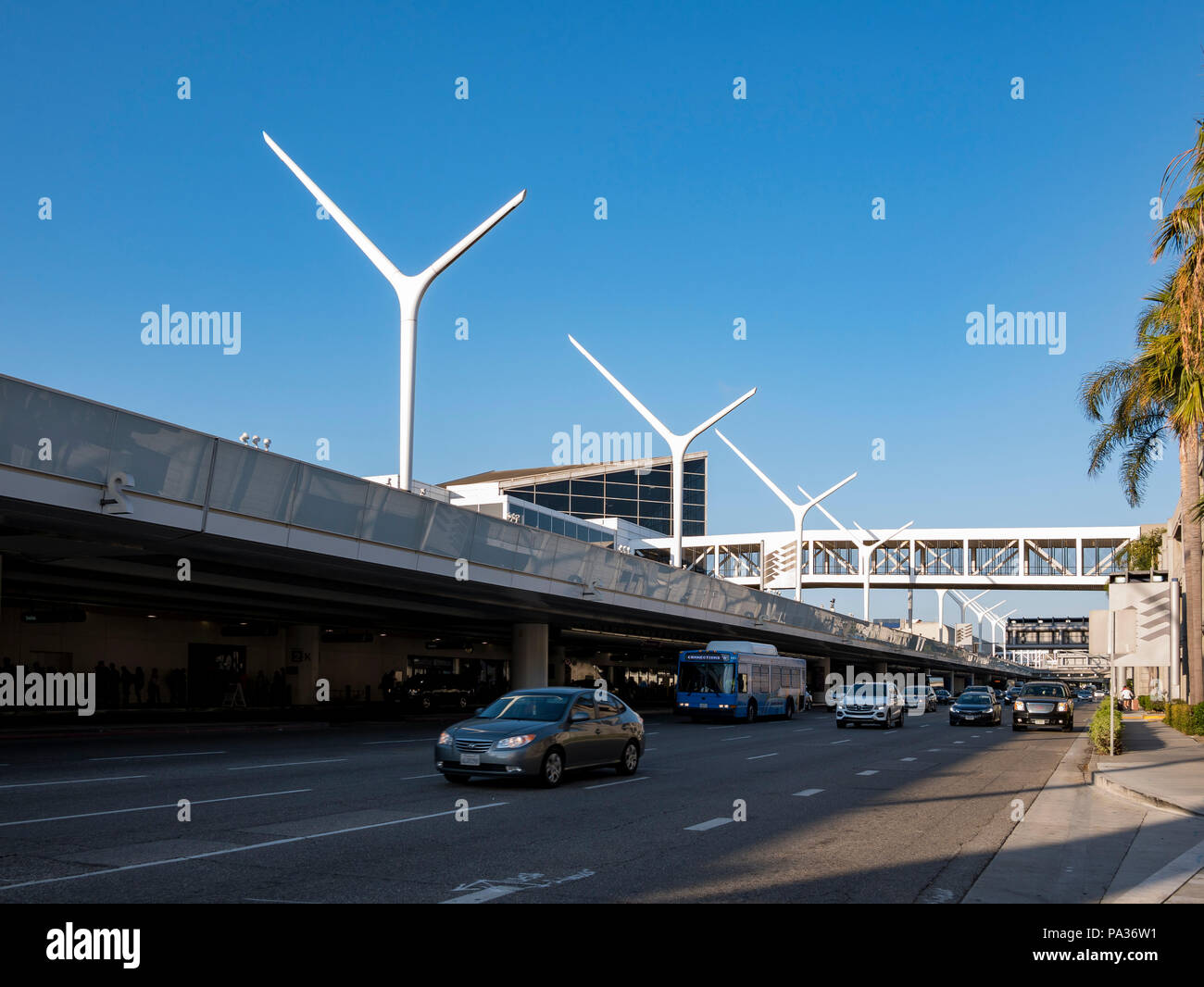 Los Angels, JUL 3: The famous LAX International Airport on JUL 3, 2018 ...