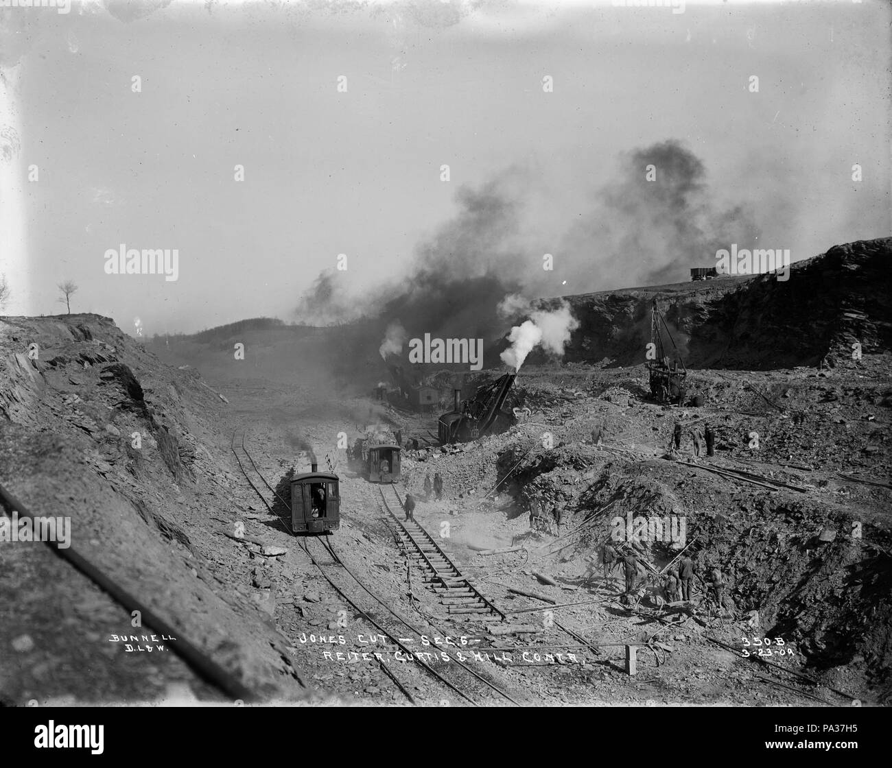 Roadwork construction site on Black and White Stock Photos & Images - Alamy