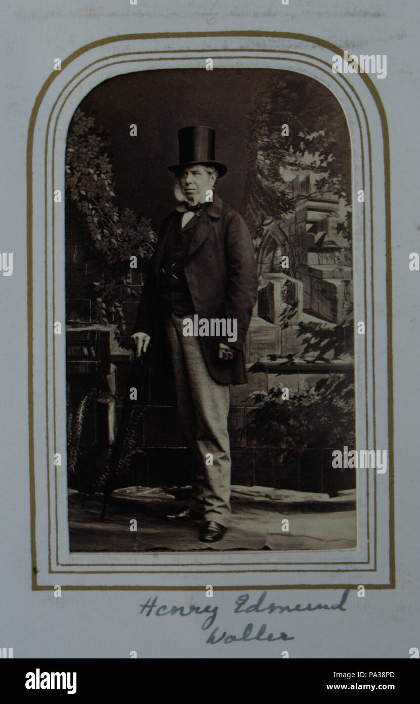 283 Carte de visite (standing with top hat) of Harry Edmund Waller, JP ...