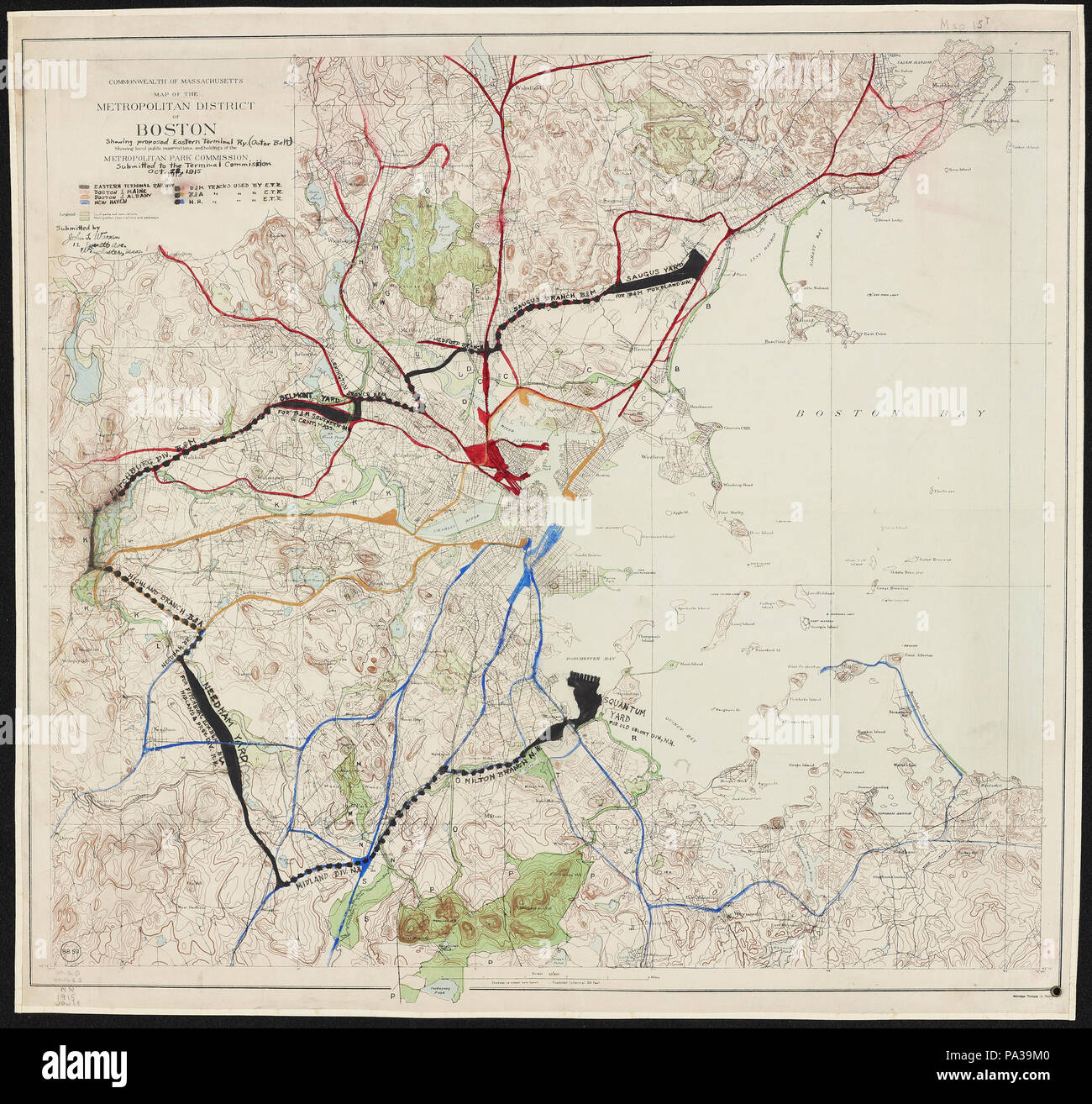 District railway map hi-res stock photography and images - Alamy