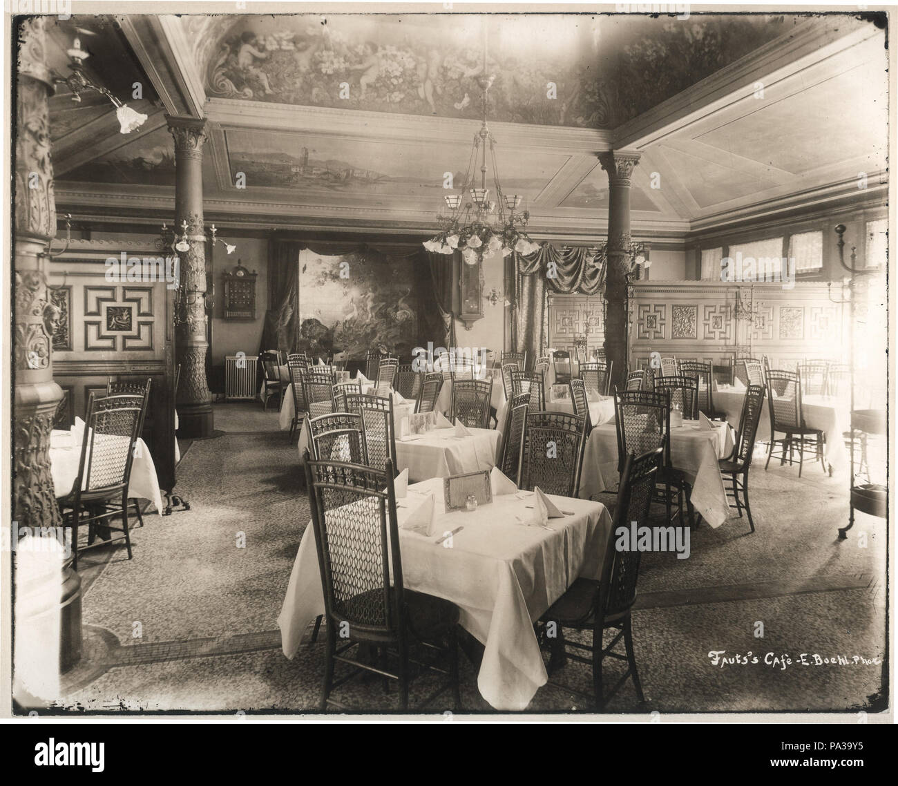 533 Dining room of Tony Faust's Restaurant at the northeast corner of ...