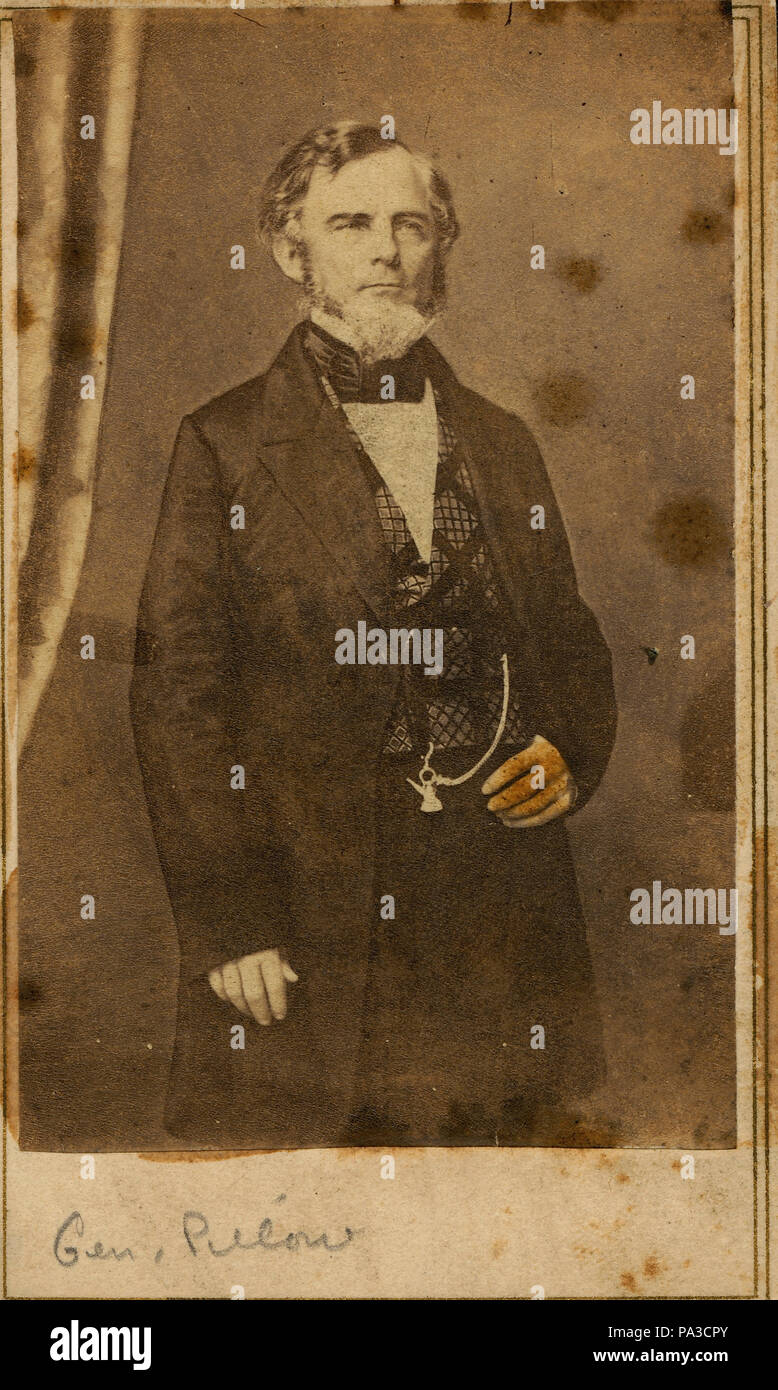 711 Gideon Johnson Pillow, General (Confederate Stock Photo - Alamy