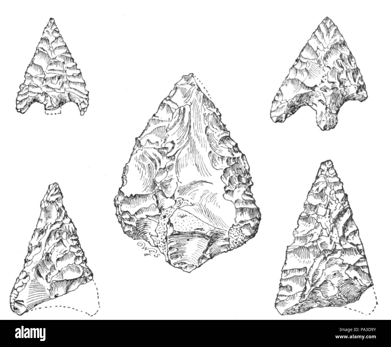 Flint arrow Black and White Stock Photos & Images - Alamy