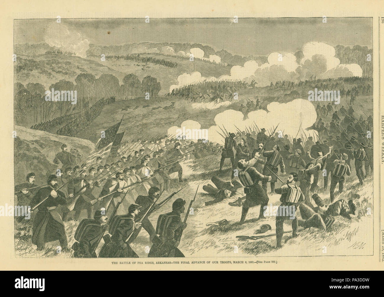 5 "The Battle of Pea Ridge, Arkansas - The Final Advance of Our Troops ...