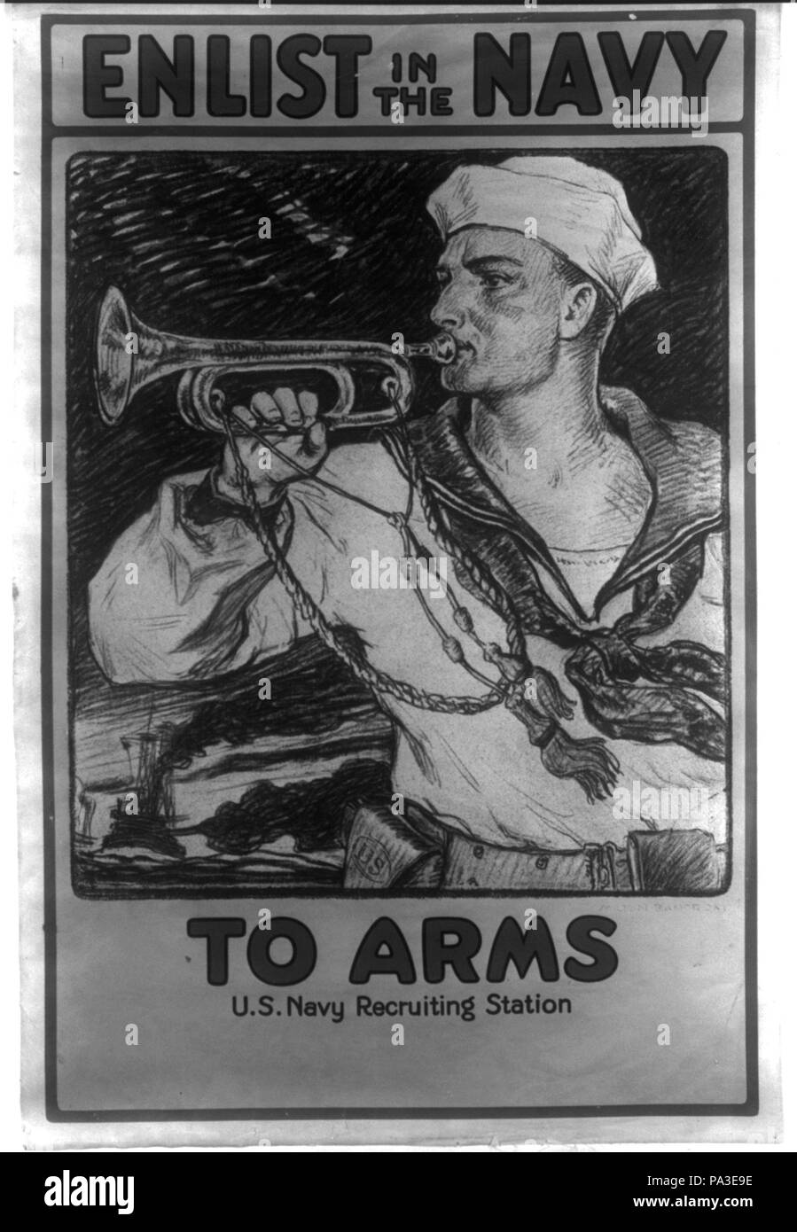 Vintage u s navy poster hi-res stock photography and images - Alamy