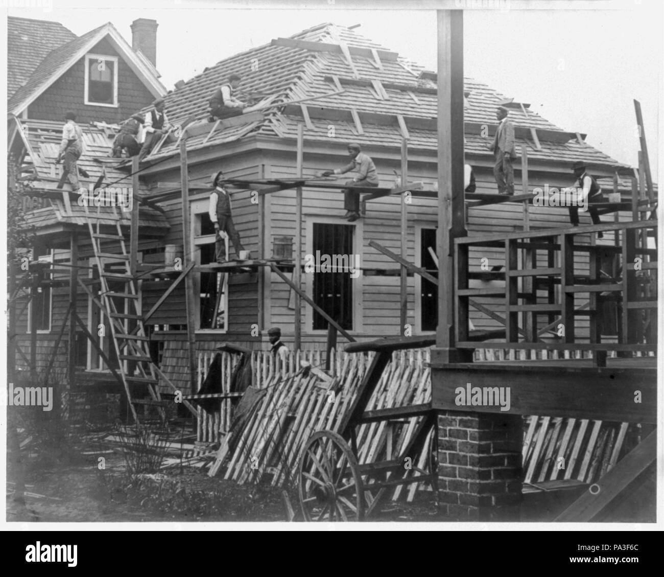 Painting on wood interior Black and White Stock Photos & Images - Alamy