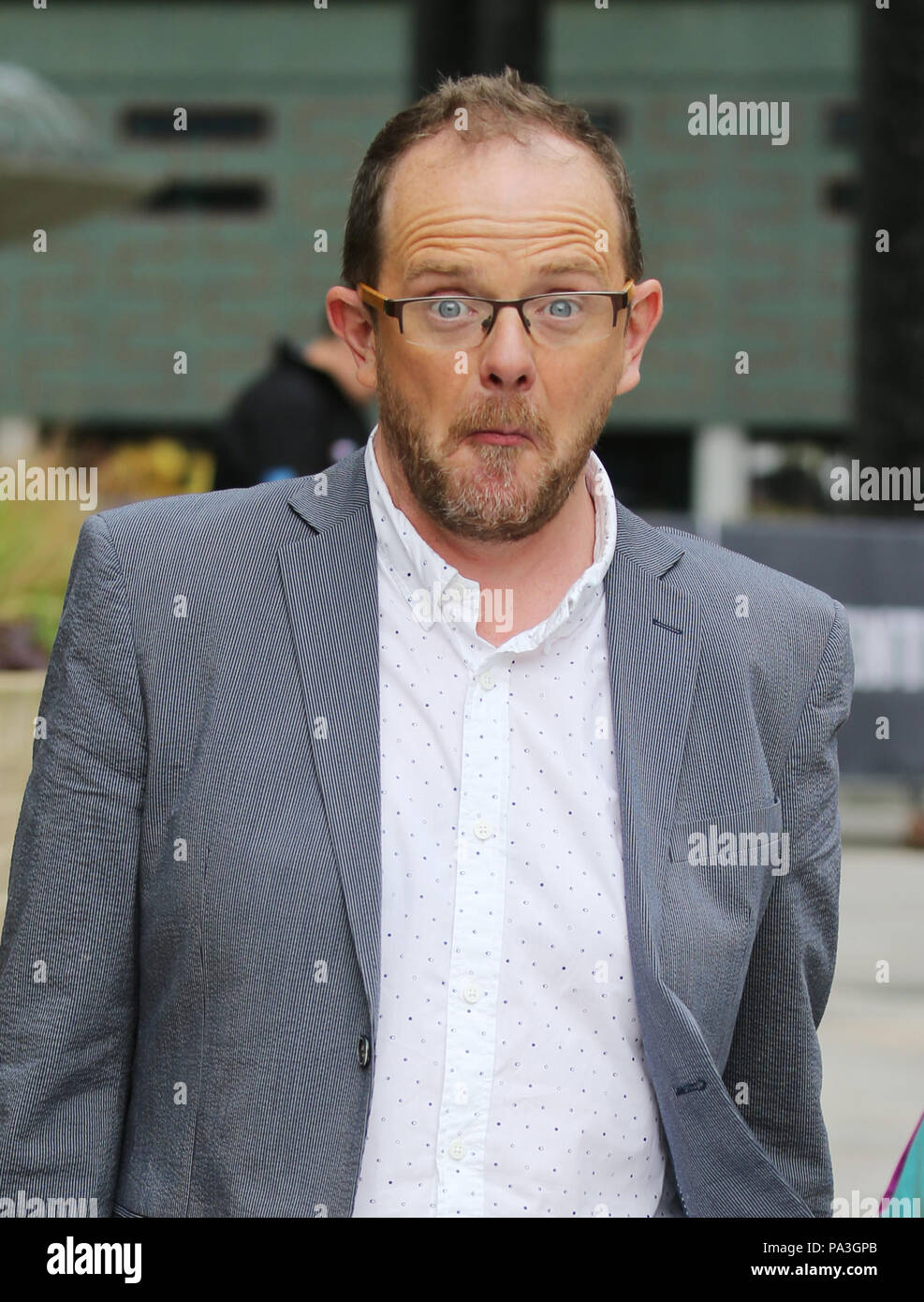 Liam Fox outside ITV Studios today Featuring: Liam Fox Where: London ...