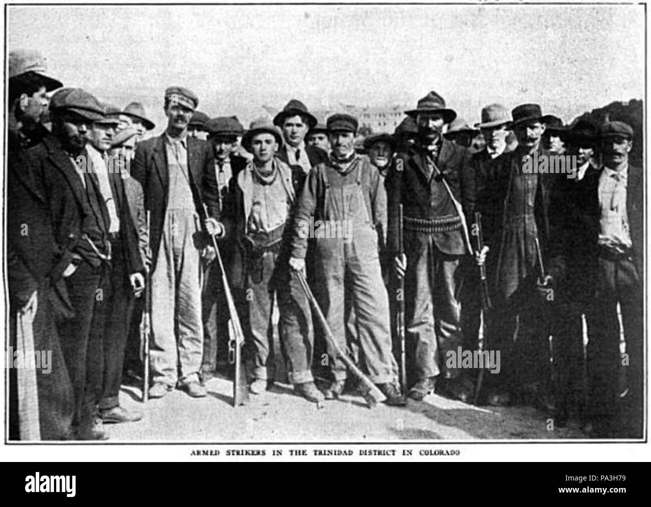 . English: photo of United Mine Workers of America strikers during ...