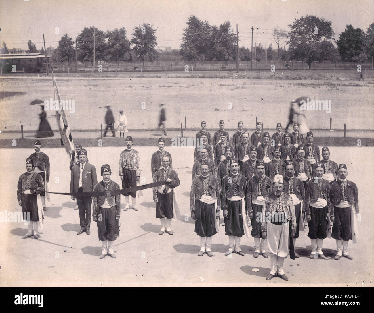 592 Drill of the Moolah Order (1904 World's Fair Stock Photo - Alamy