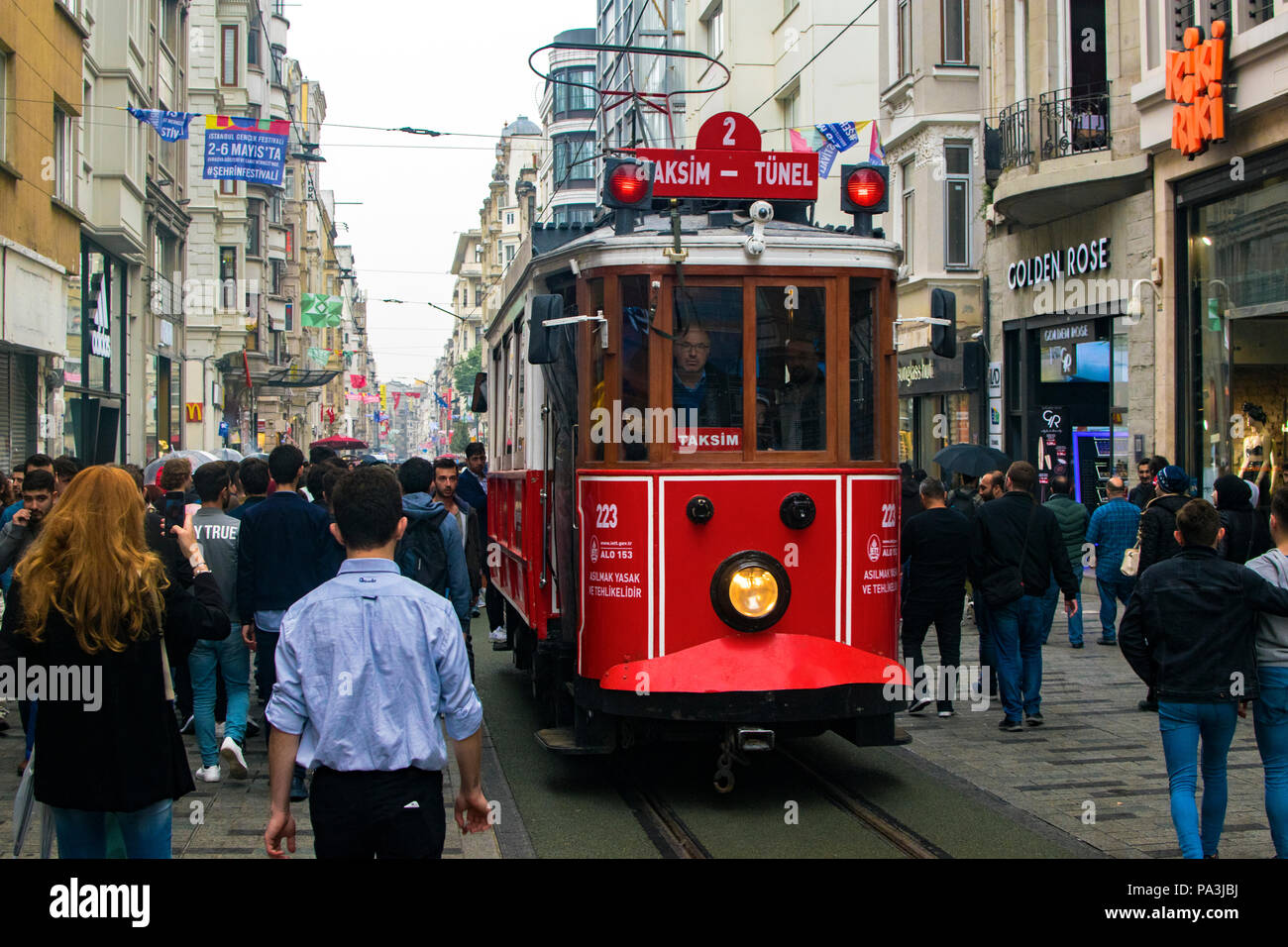 Istanbul old tram hi-res stock photography and images - Alamy