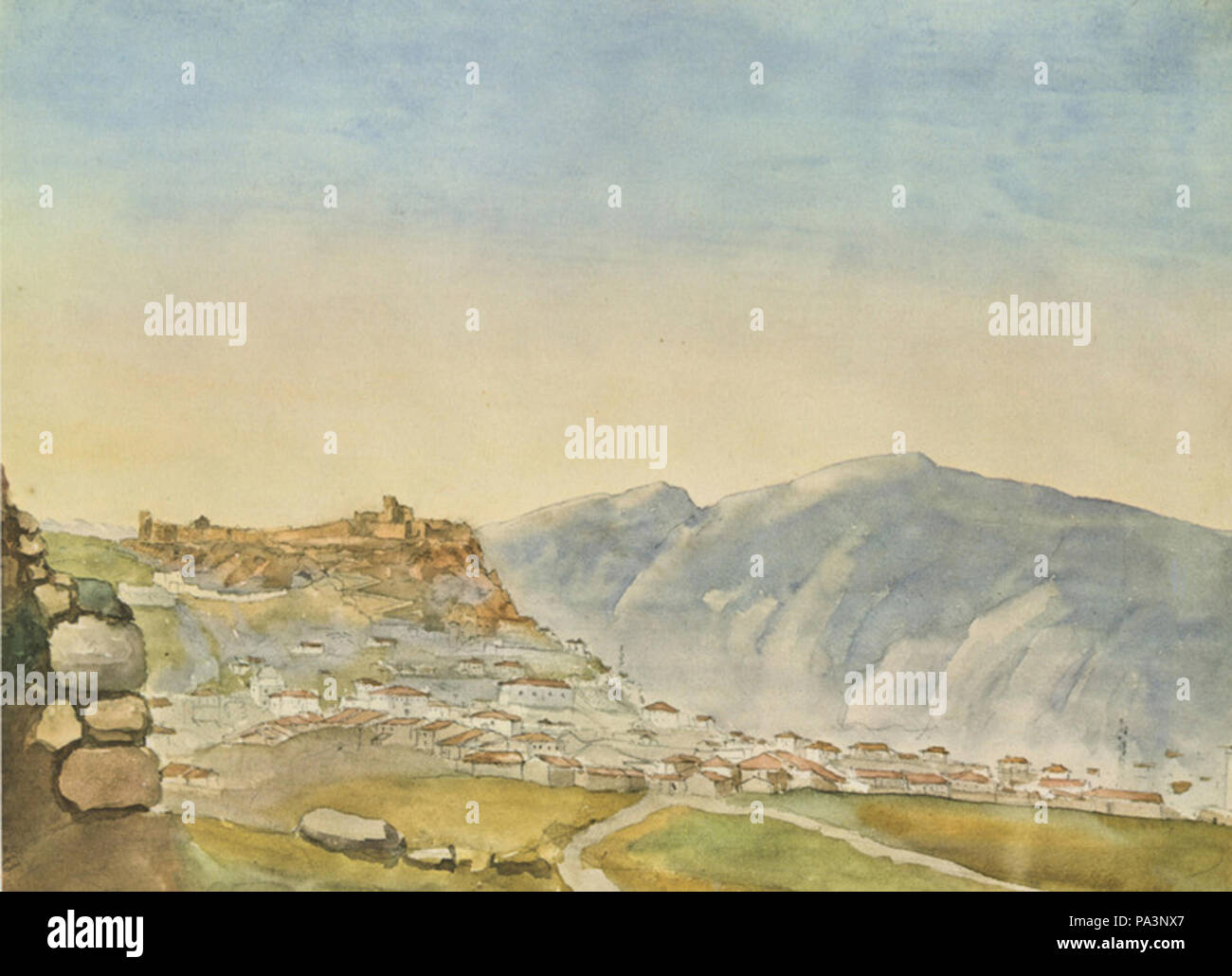 125 Amfissa (Salona) The citadel and the town, from the south-east ...