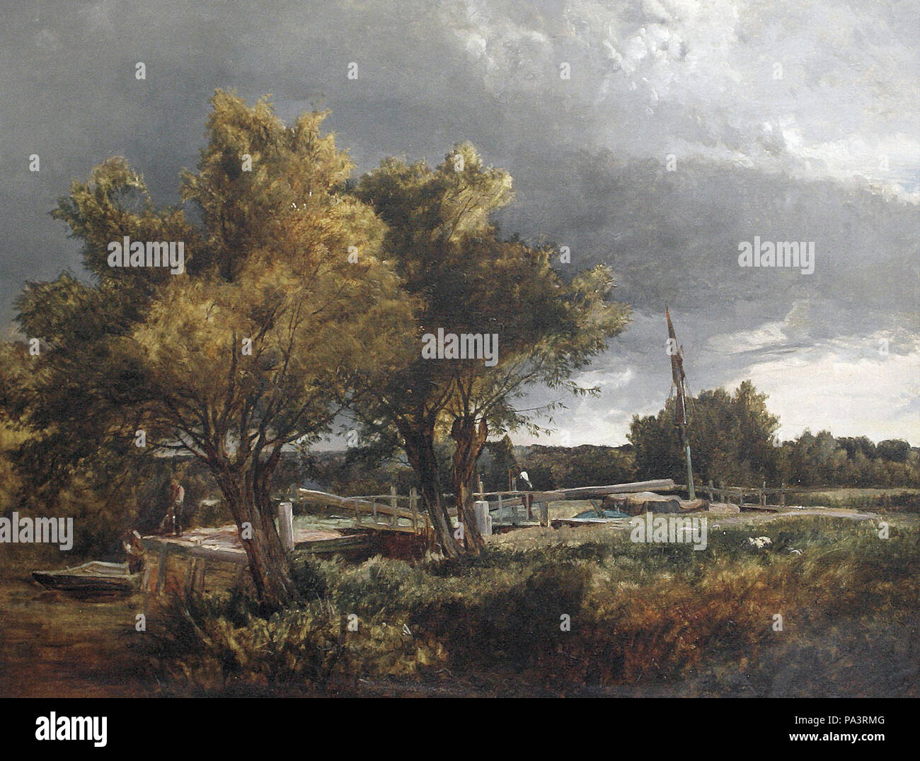 Percy Sidney Richard - Shiplake Lock on the Thames Stock Photo - Alamy