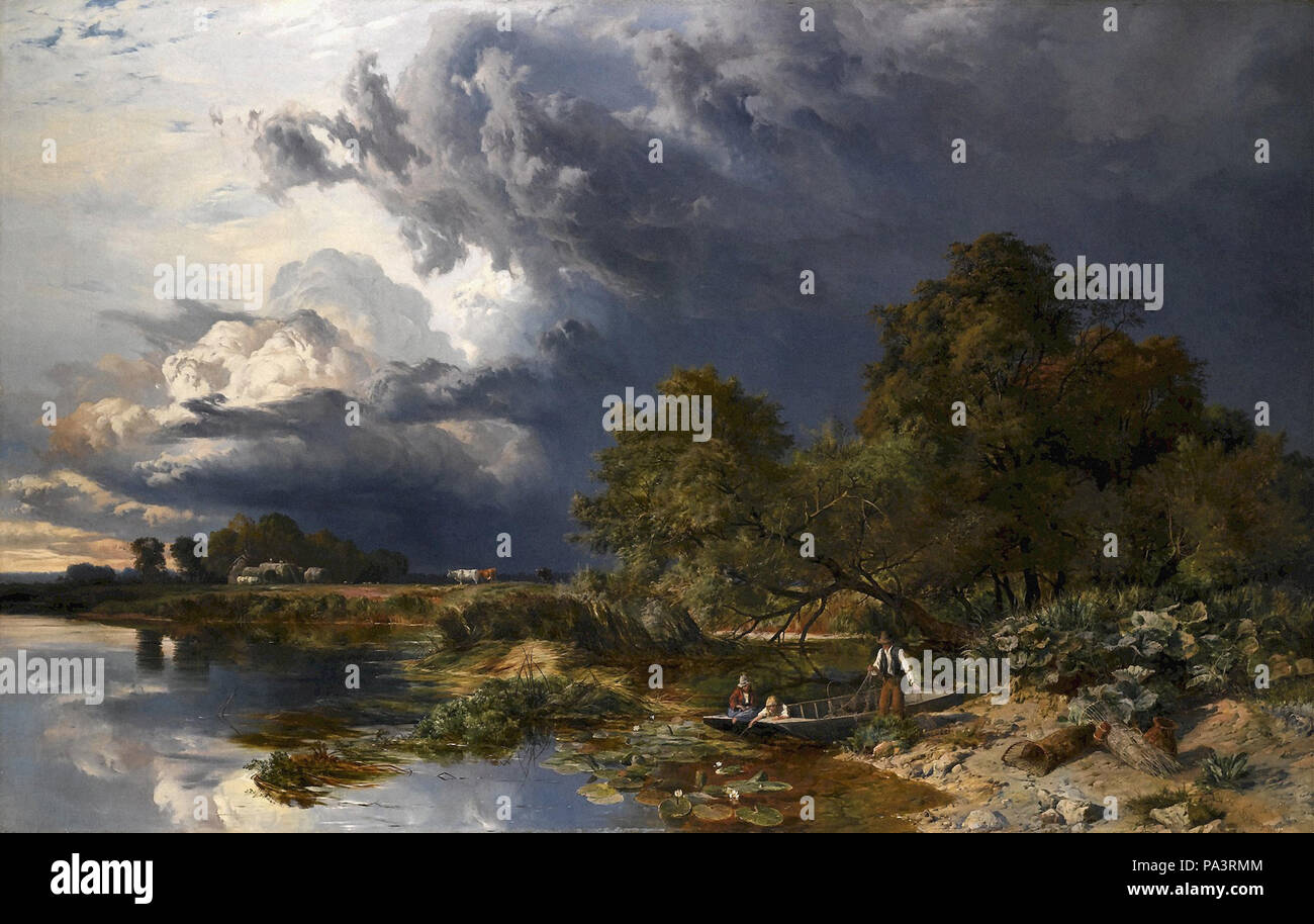 Percy Sidney Richard - Spring an Approaching Shower Stock Photo - Alamy