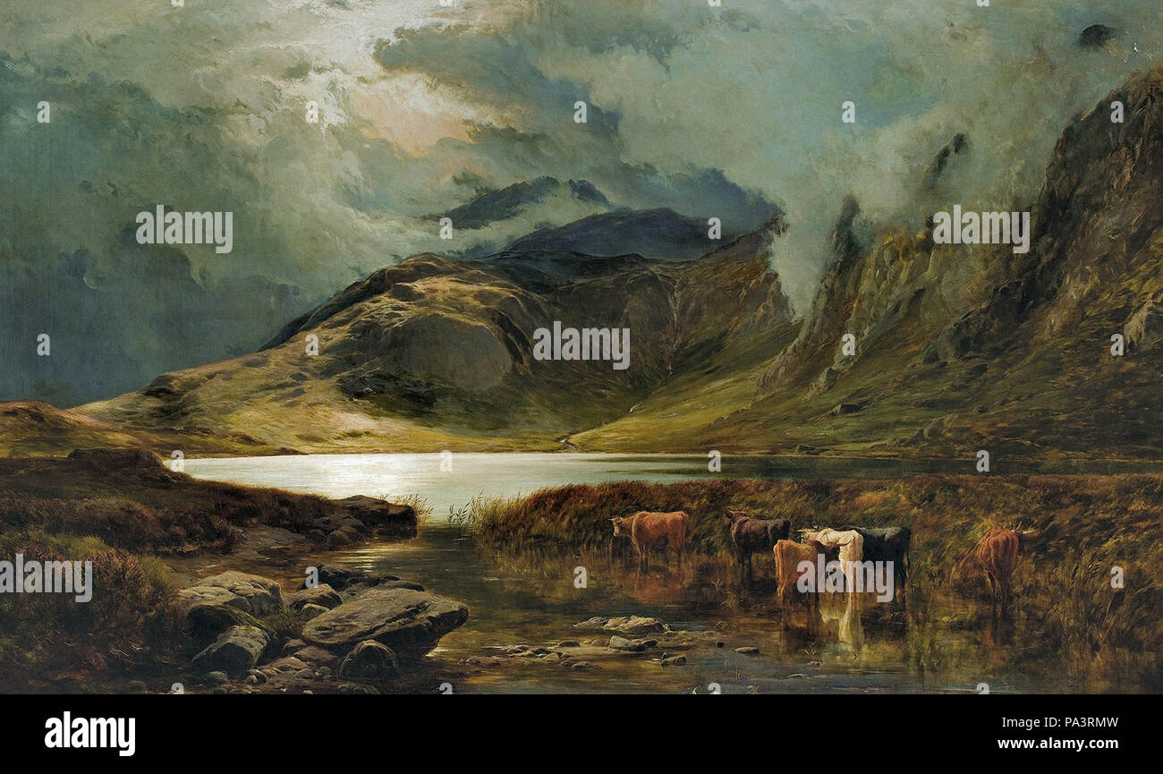 Percy Sidney Richard - Stickledale Tarn Westmorland Stock Photo - Alamy