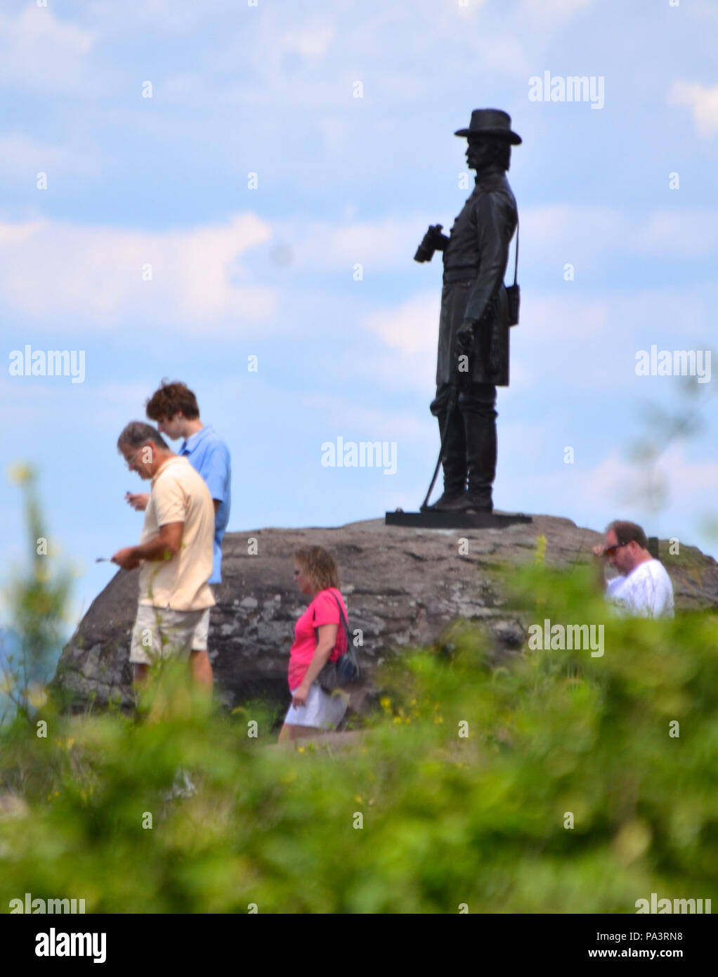 360 Culp's Hill, Gettysburg Battlefield Stock Photo - Alamy