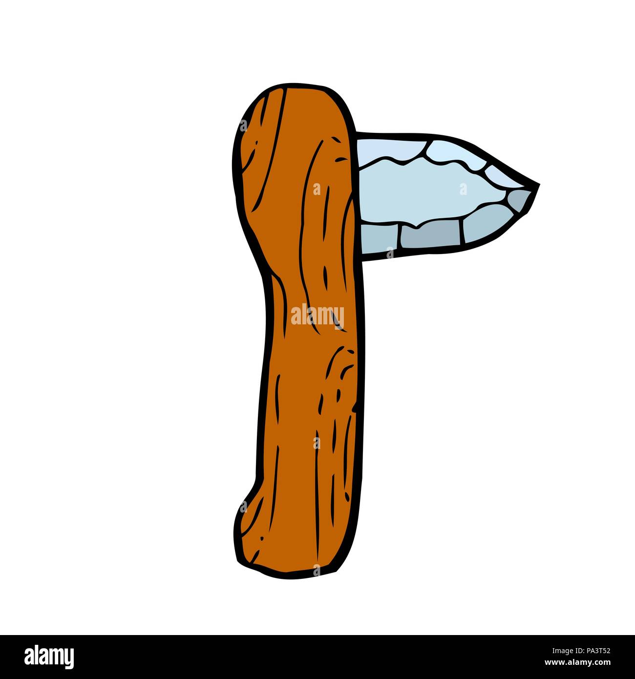Stone age hand axe Stock Vector Images - Alamy