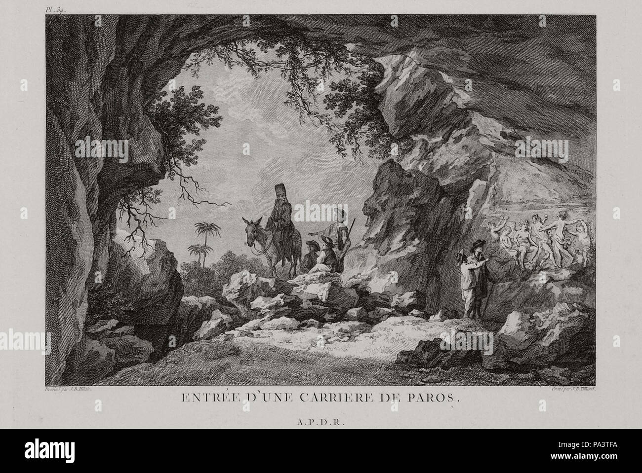 75 Entrée d'une carriere de Paros - Choiseul-gouffier Gabriel Florent ...