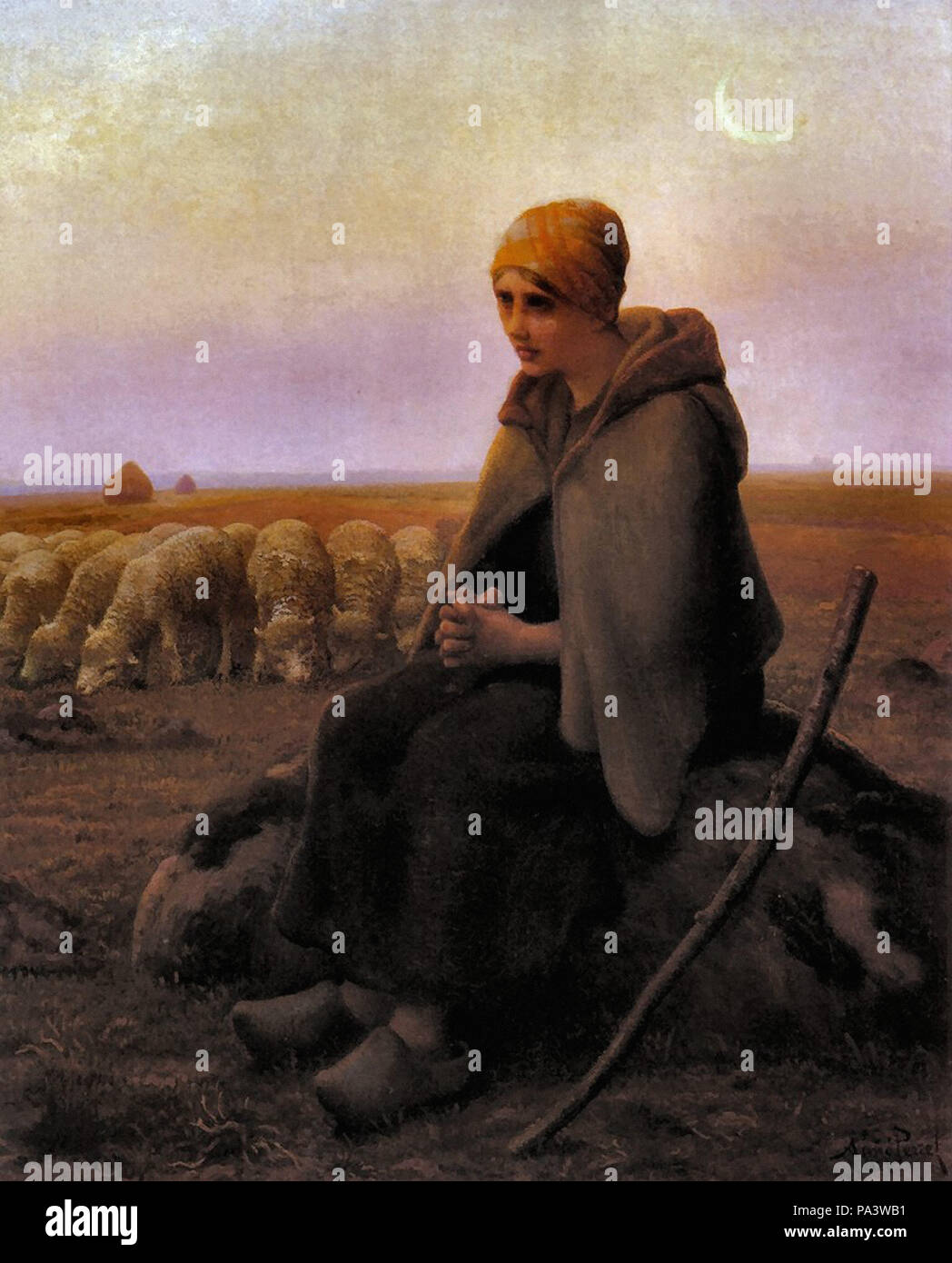 Resting shepherdess hi-res stock photography and images - Alamy