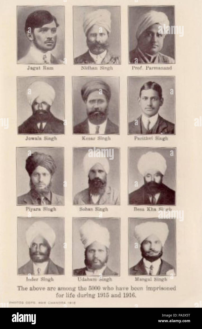 711 Ghadar Party Handbill - India's Martyrs 2 Stock Photo - Alamy