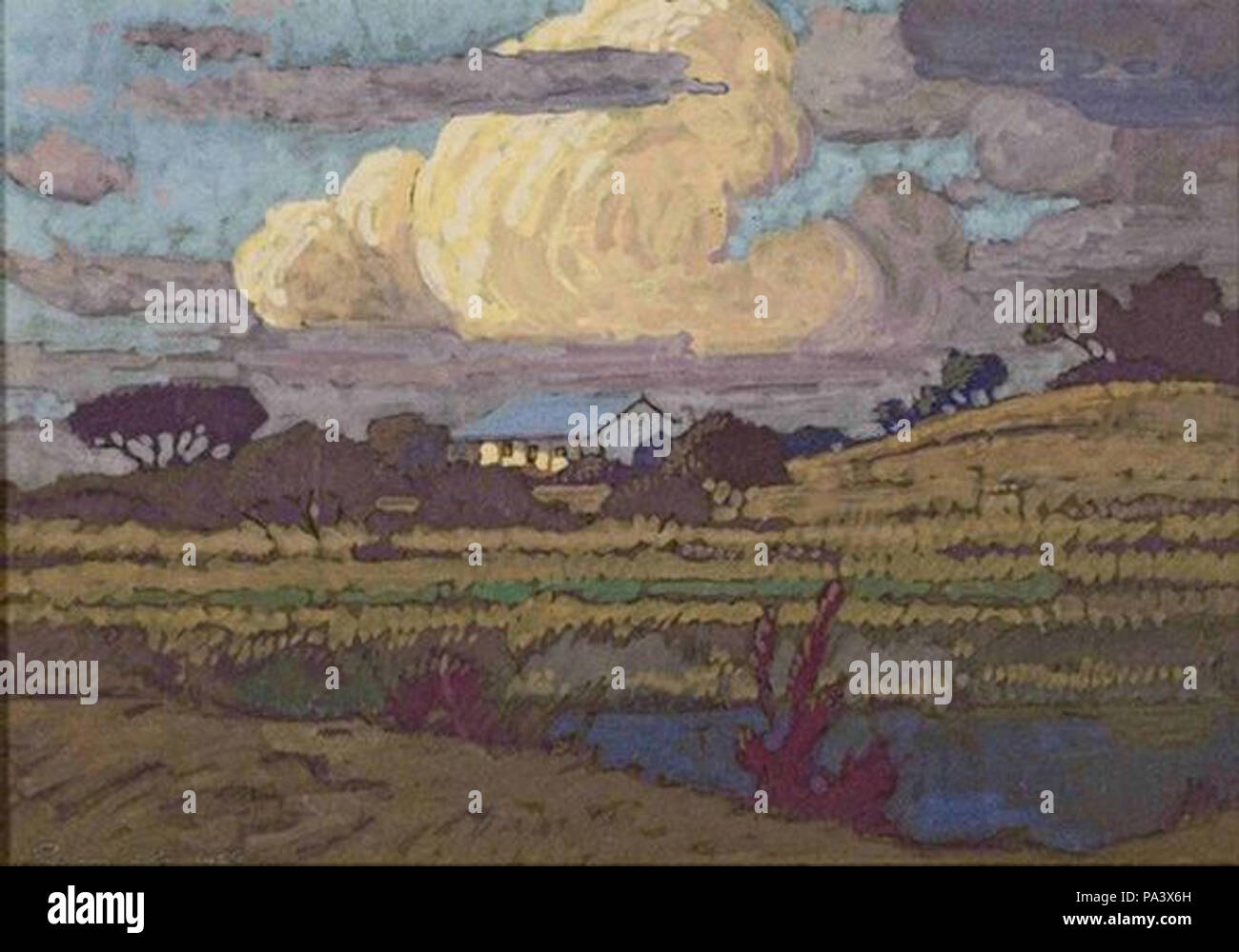 129 Jacob Hendrik Pierneef SOUTH AFRICAN 1886-1957 A House in a ...