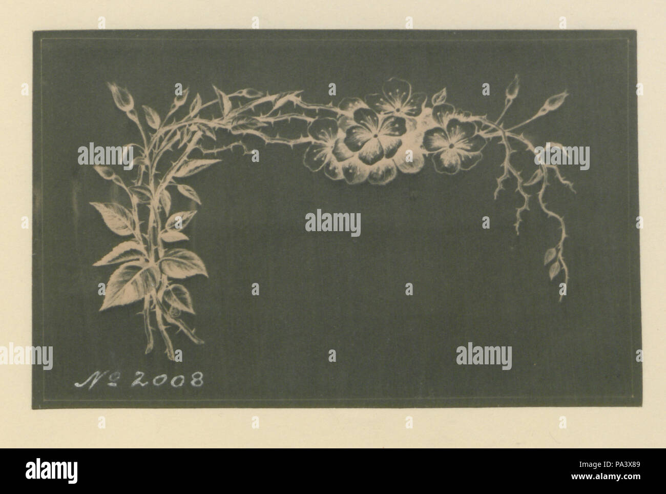 683 Funeral card design no 2008 (HS85-10-175F) original Stock Photo - Alamy