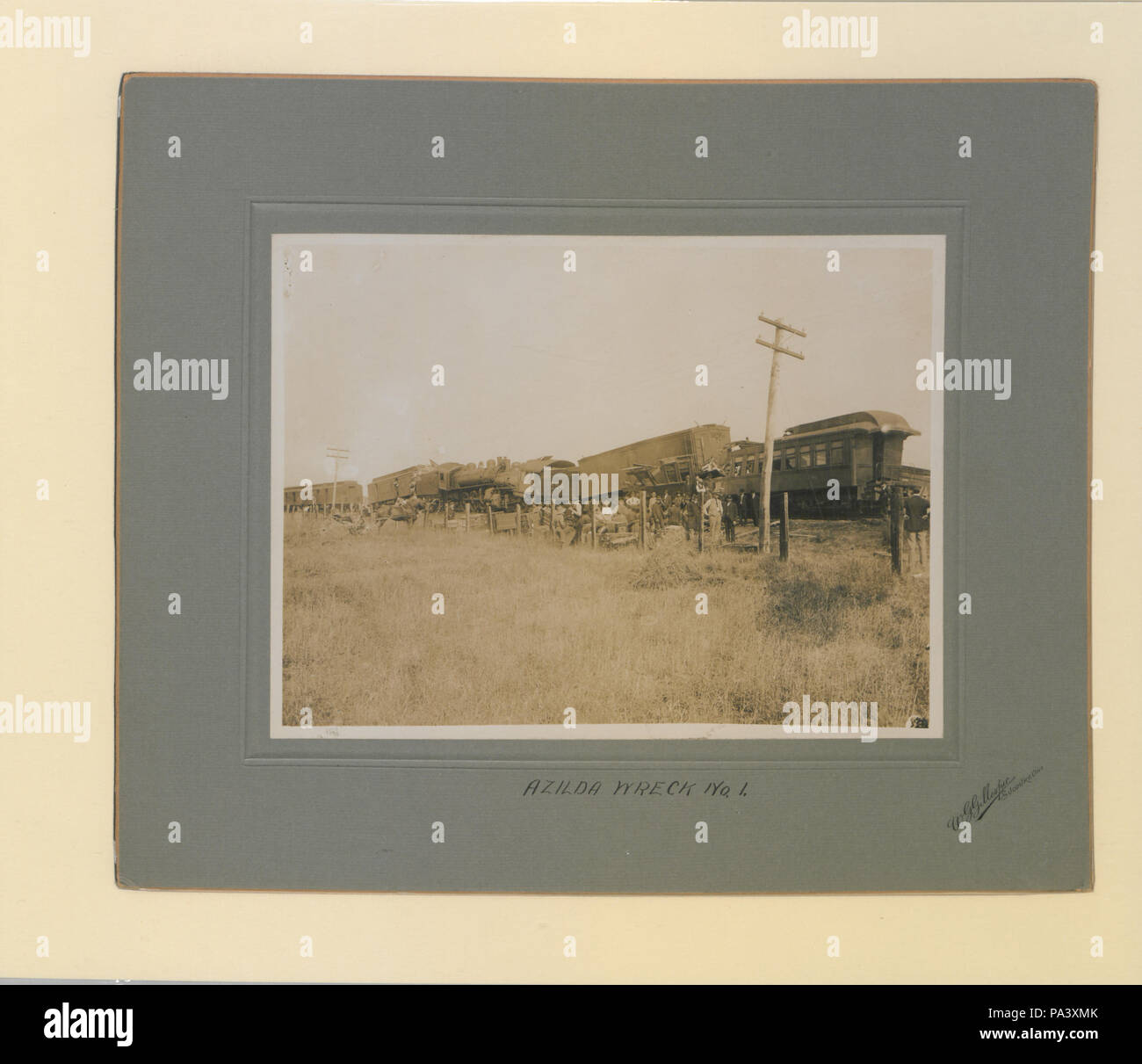 171 Azilda wreck, No 1 (HS85-10-17685) original Stock Photo - Alamy