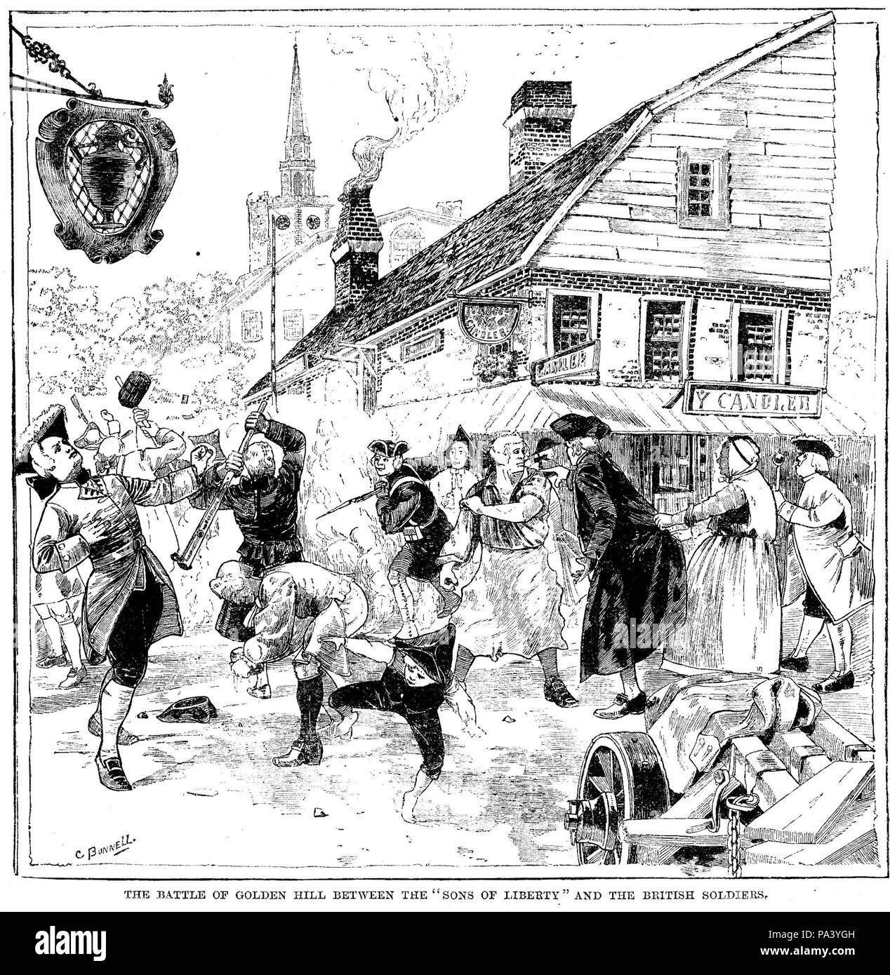 Stamp act riot, american revolution hi-res stock photography and images ...