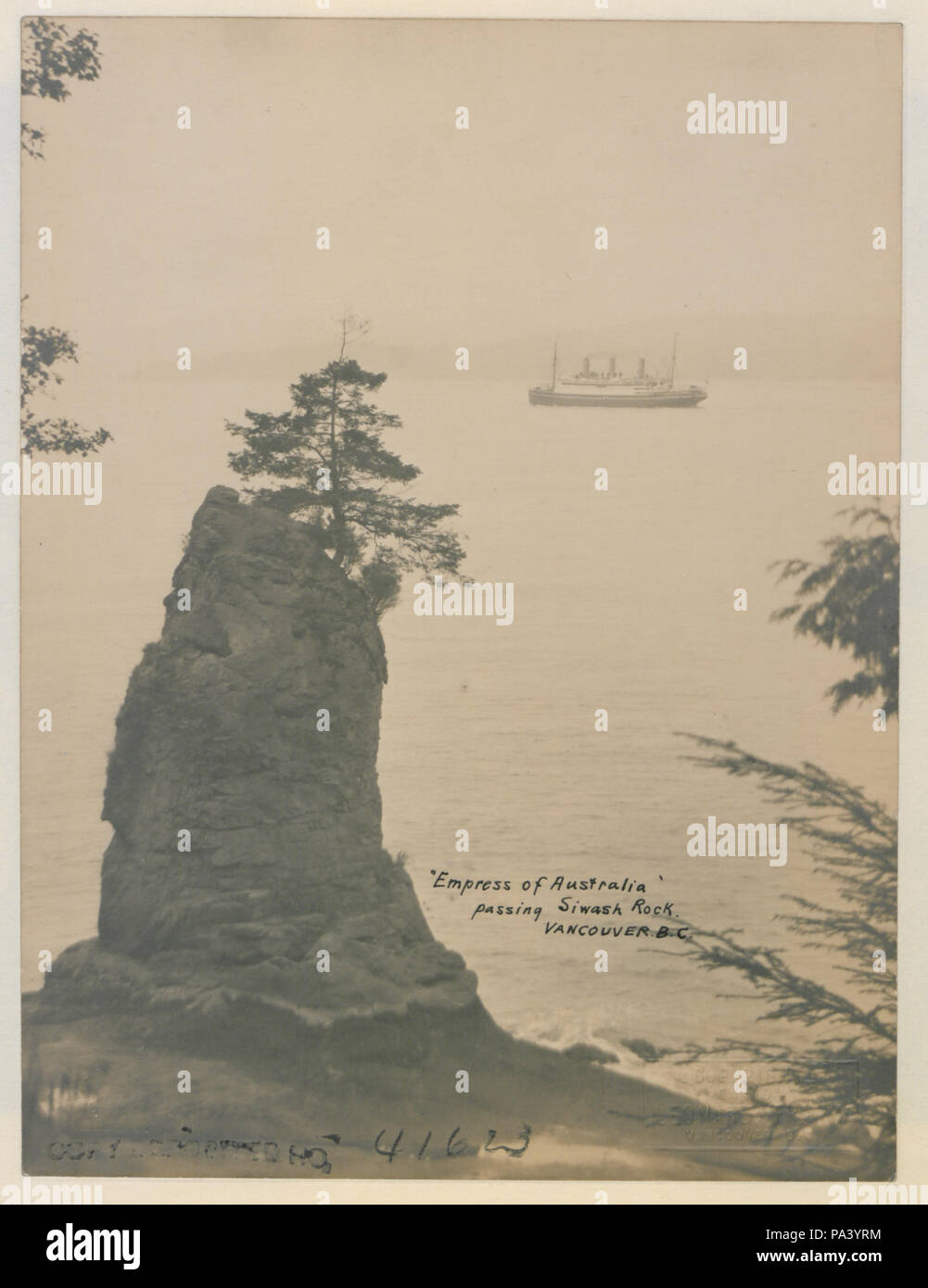 Empress of australia passing siwash rock hi-res stock photography and ...