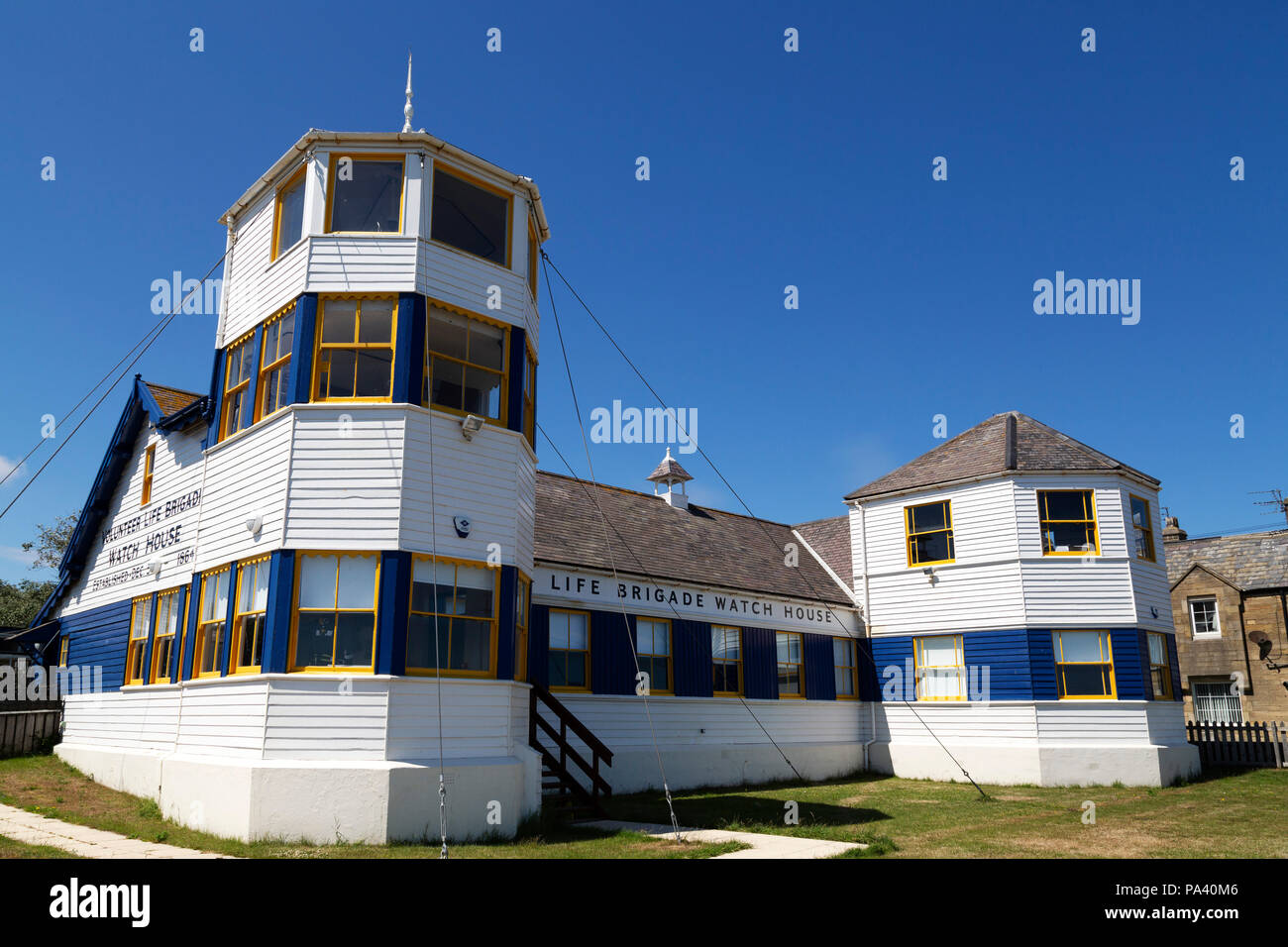 The Tynemouth Volunteer Lifeboat Brigage watch house at Tynemouth in ...