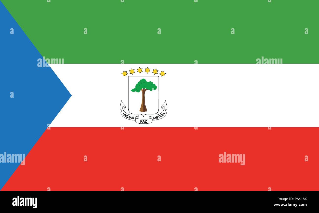 National Flag Equatorial Guinea Stock Vector Image & Art - Alamy