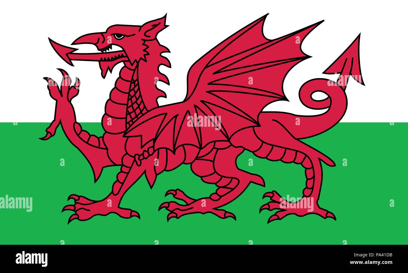 National emblem of wales Stock Vector Images - Alamy