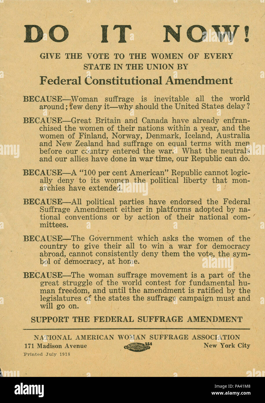 Suffrage 1918 hi-res stock photography and images - Alamy