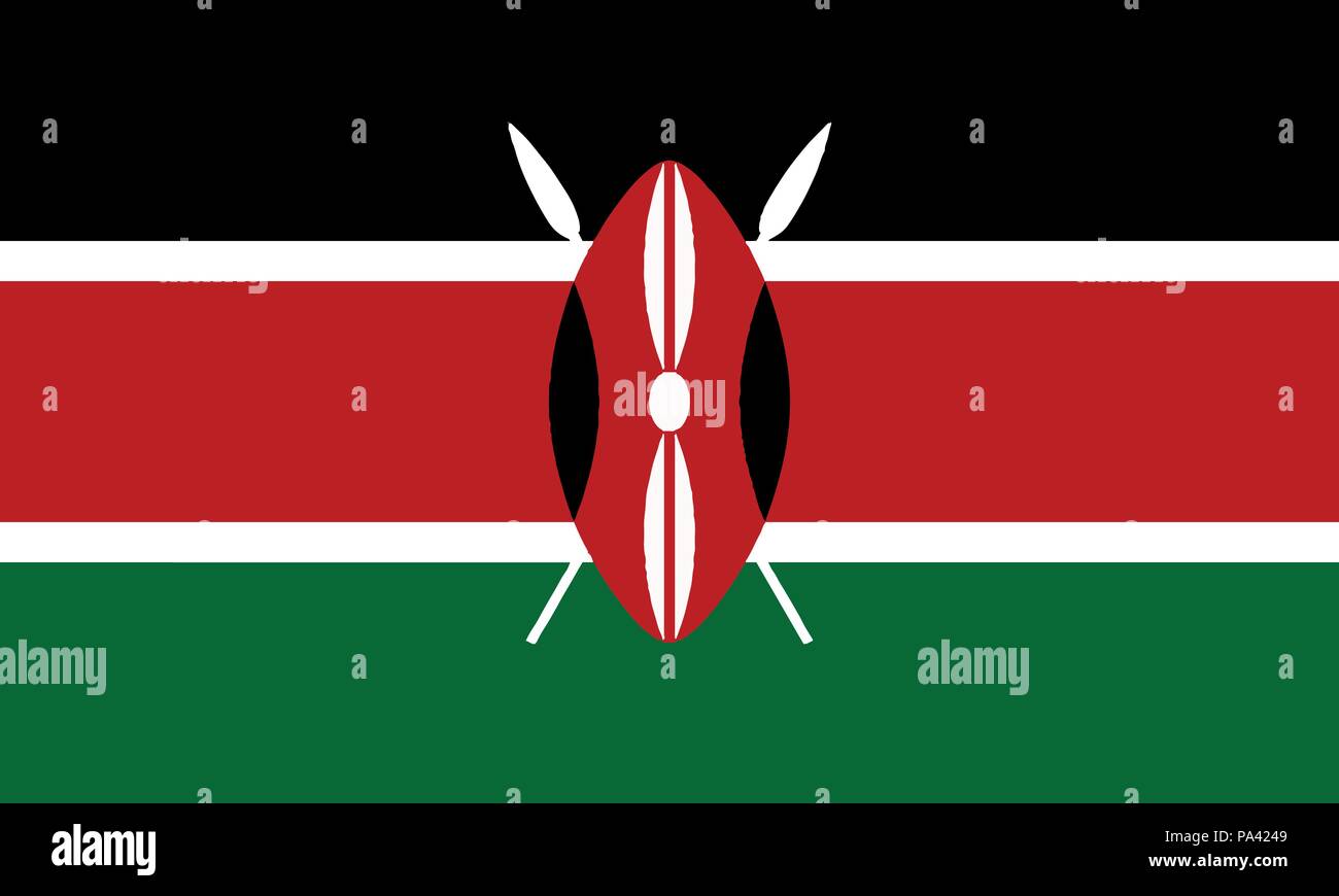 Kenya national colors Stock Vector Images - Alamy