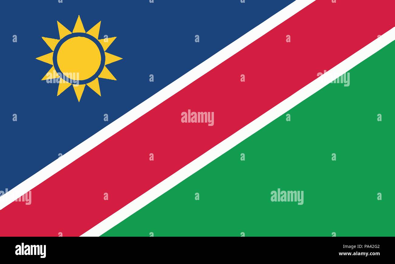 Detailed Illustration National Flag Namibia Stock Vector Image & Art ...