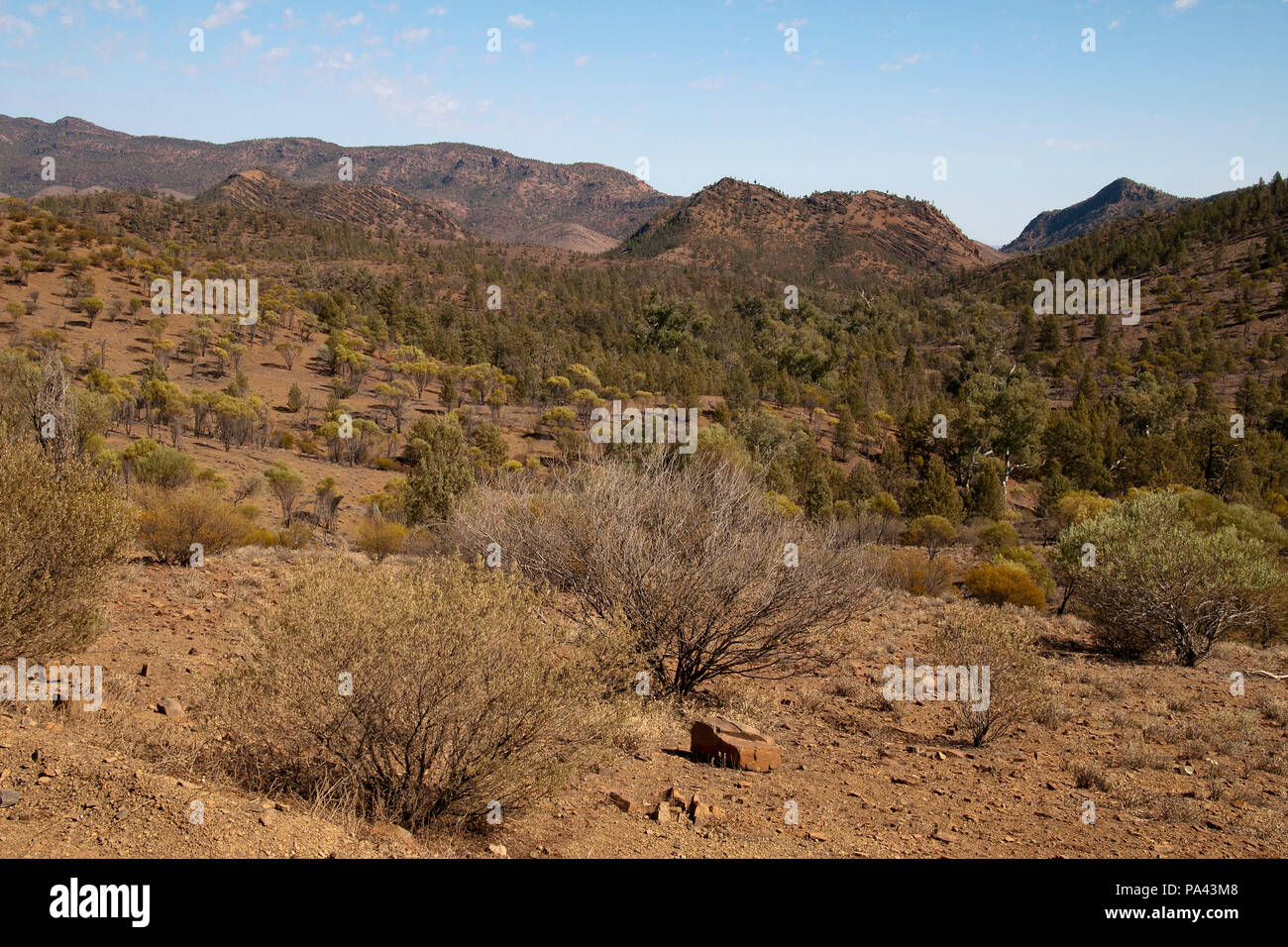 Bunyeroo Valley South Australia, views from Razorback lookout over ...