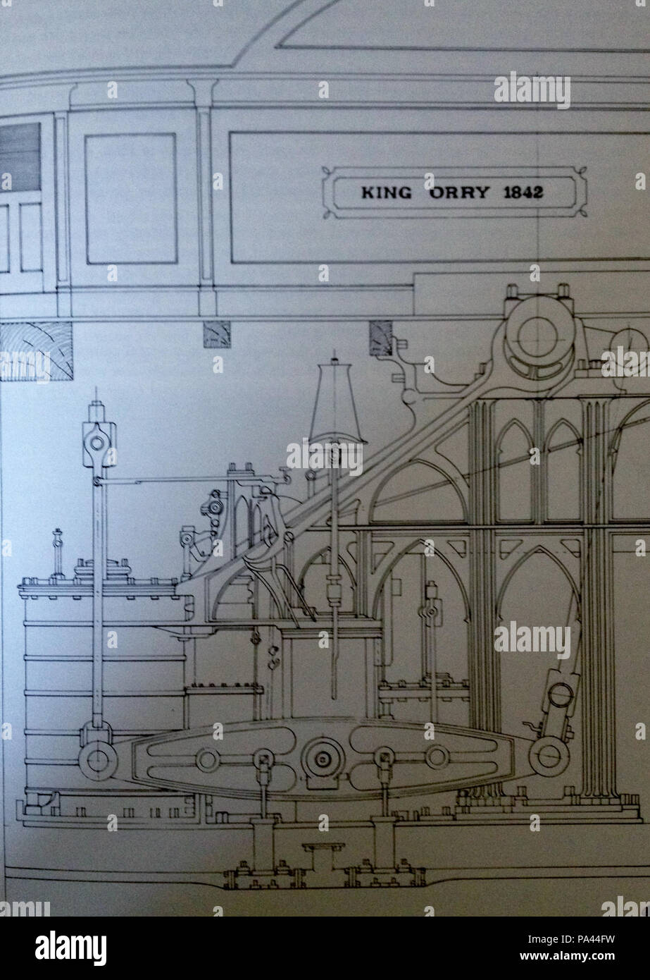 19th century steam engine diagram hi-res stock photography and images ...