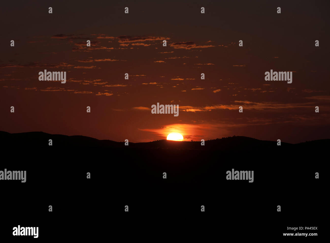 Stokes Hill lookout South Australia, view across Ikara-Flinders range ...