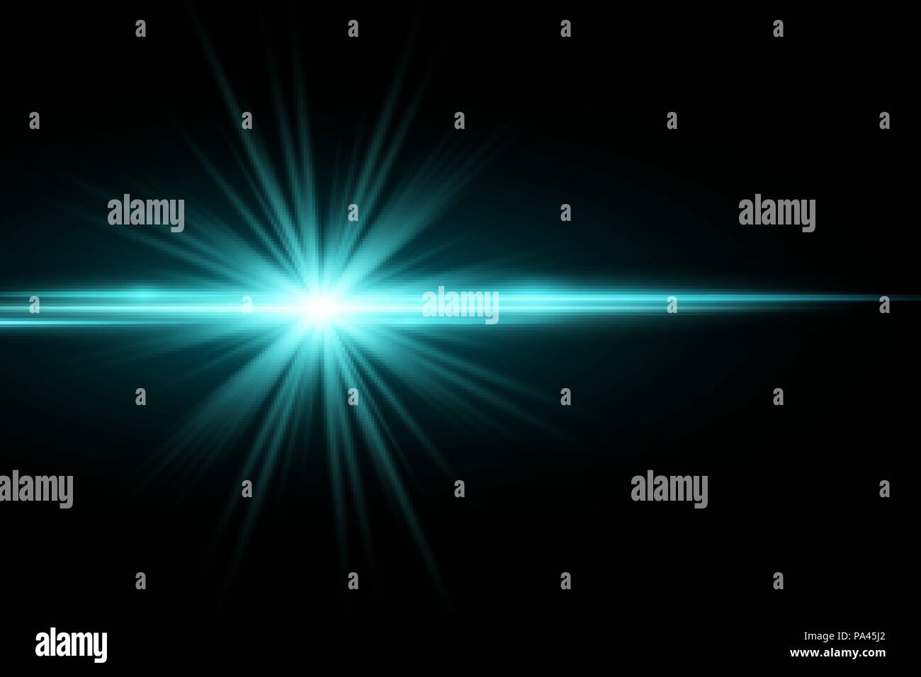 Rays of light on black background Stock Vector Images - Alamy