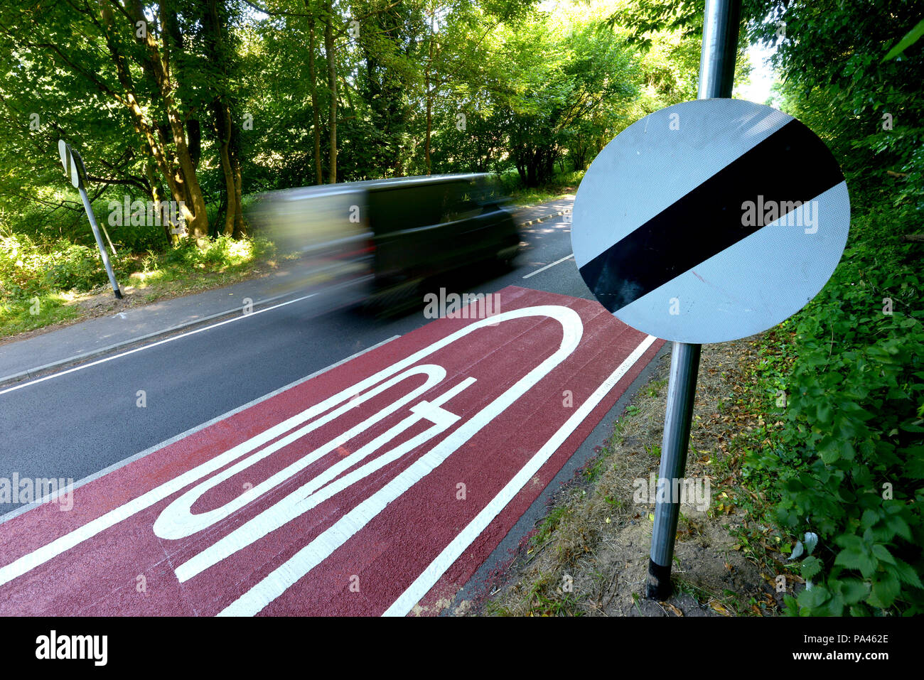 Speed restriction signs UK Stock Photo - Alamy
