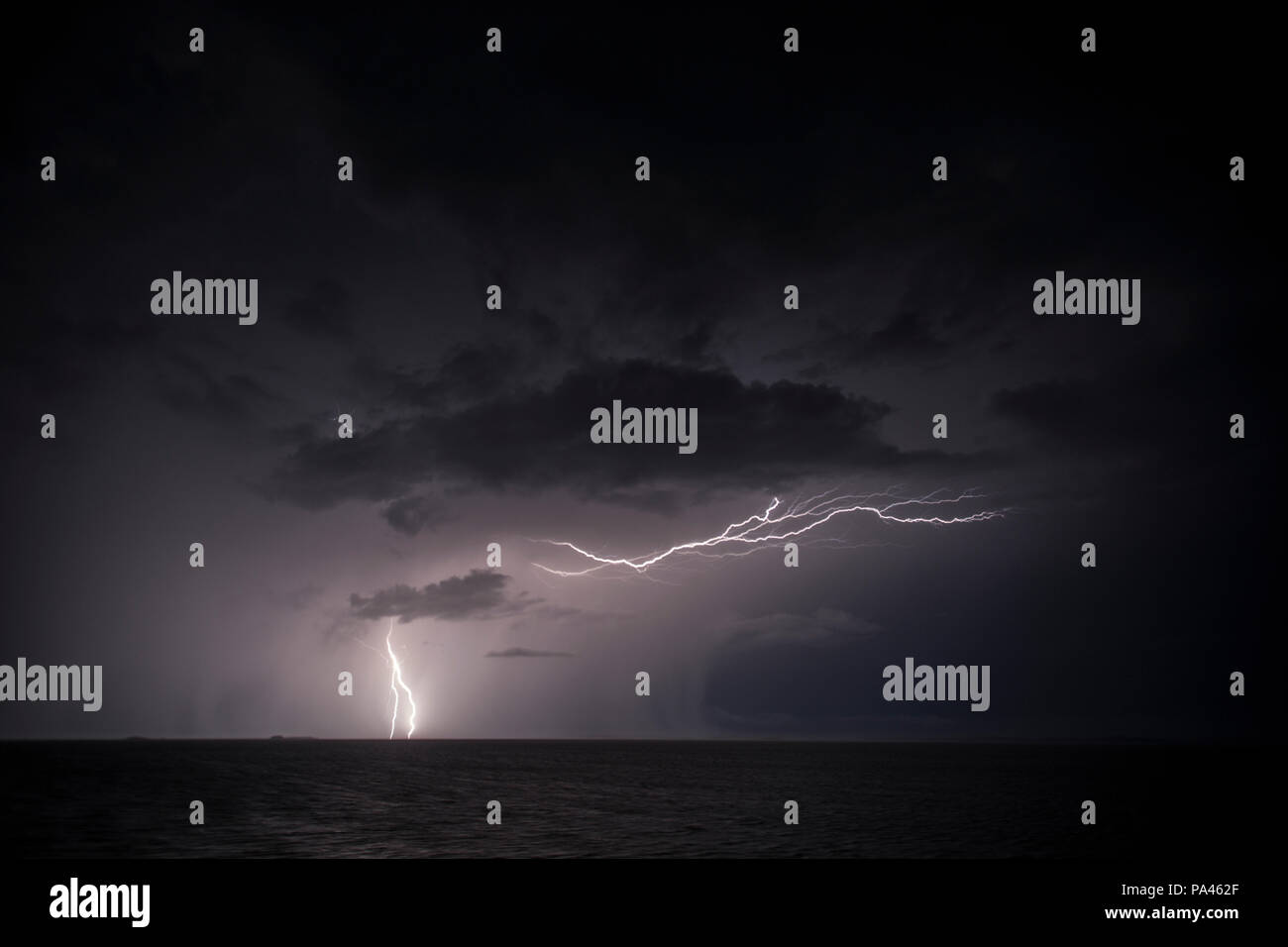 Lightning Storm at Sea, The Kimberley, Australia Stock Photo - Alamy
