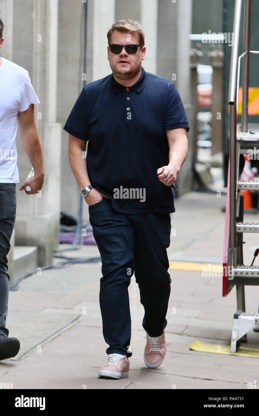 James Cordon seen filming a sketch for The Late late Show Featuring ...