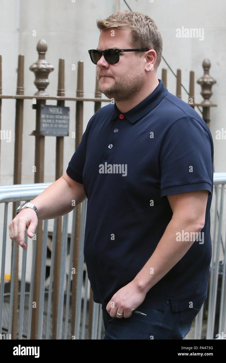 James Cordon seen filming a sketch for The Late late Show Featuring ...