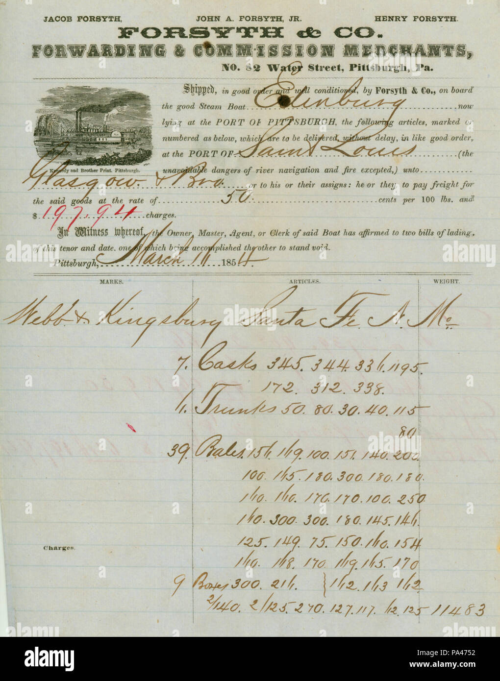 Bill of goods hi-res stock photography and images - Alamy