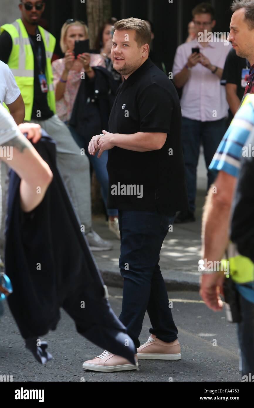 James Cordon seen filming a sketch for The Late late Show Featuring ...
