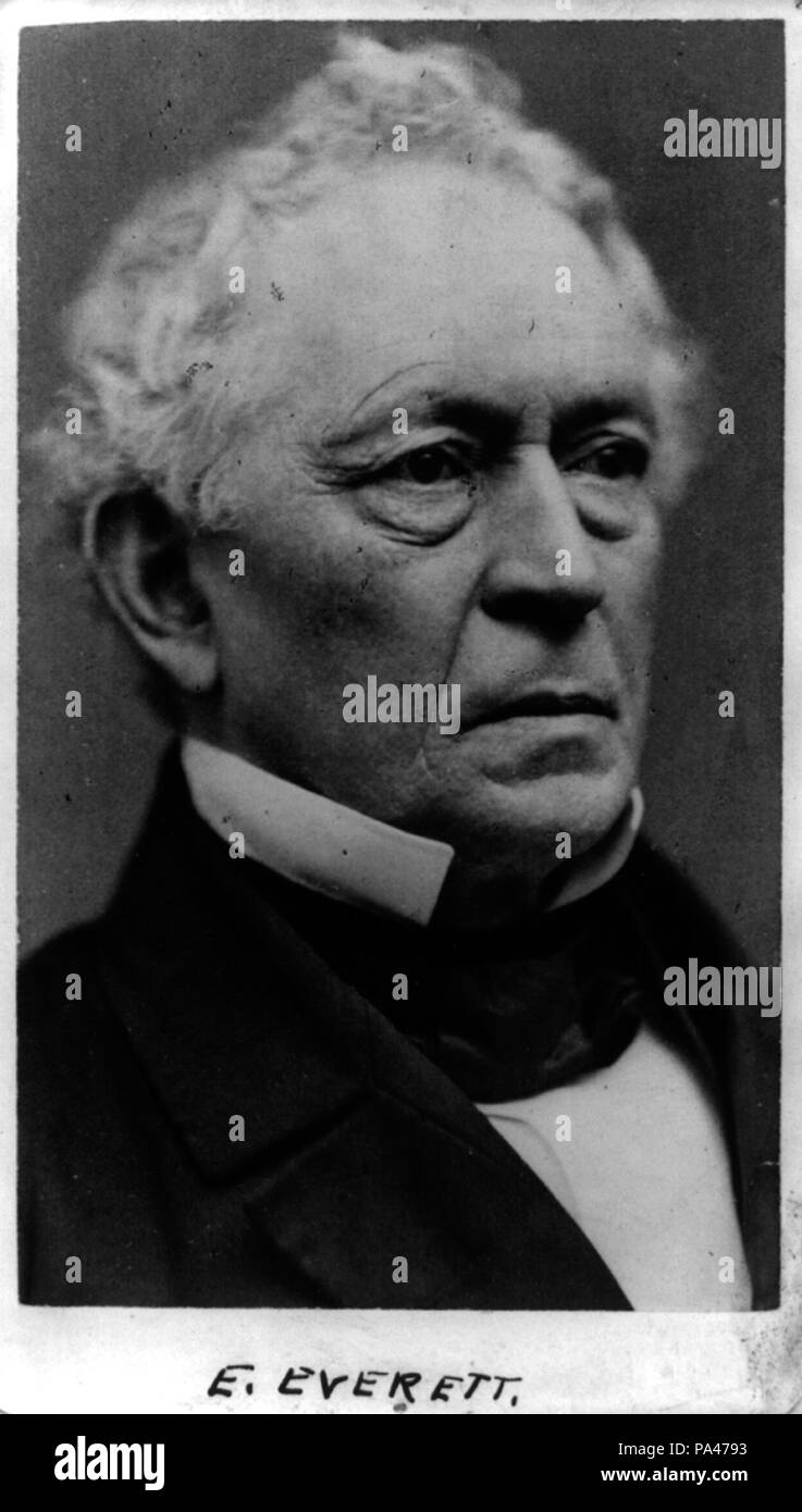 . Edward Everett, American politician and diplomat . Unknown date 631 ...