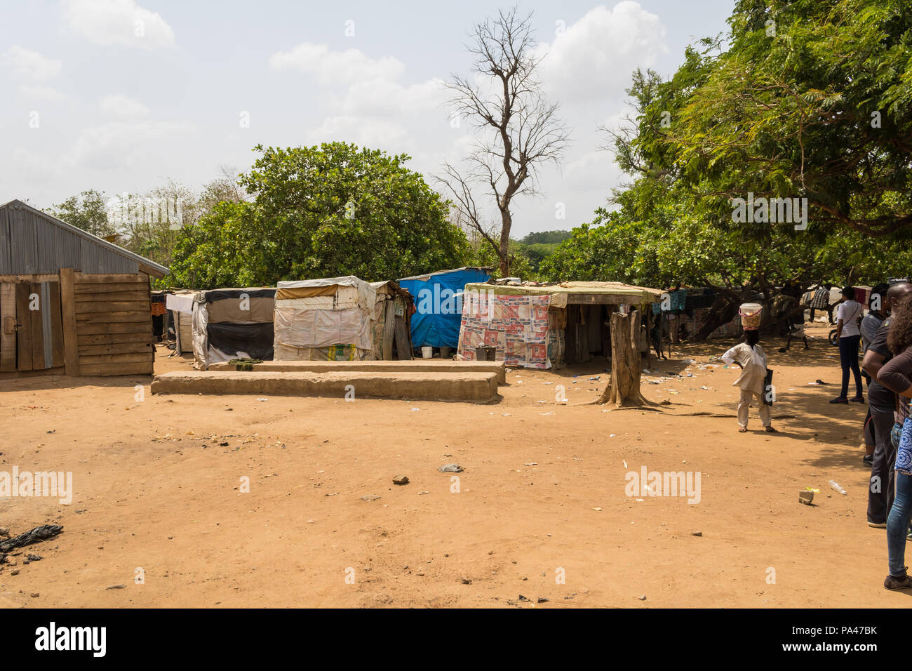 unofficial makeshift homes for internally displaced persons in Abuja ...
