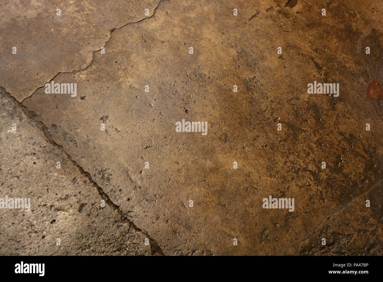 Building materials, wet concrete asphalt old after a rainstorm very ...