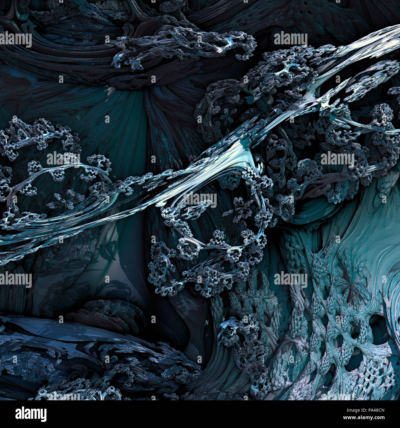 An illustration of a nice 3d fractal graphic background Stock Photo - Alamy