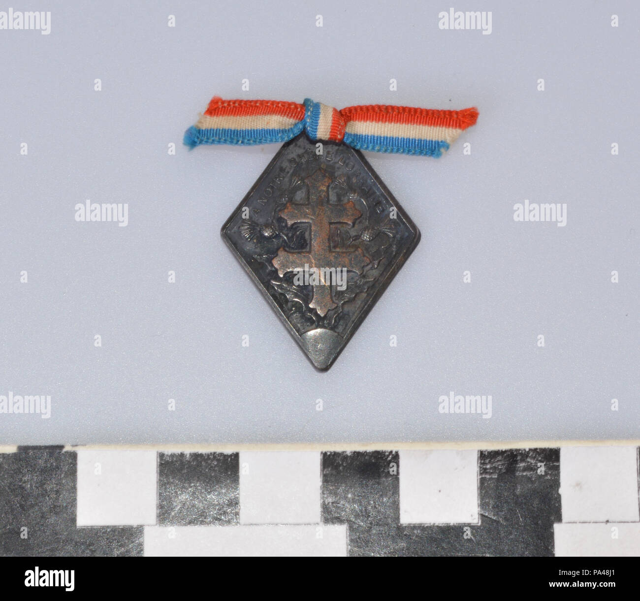 Blue stripes white cross hi-res stock photography and images - Alamy