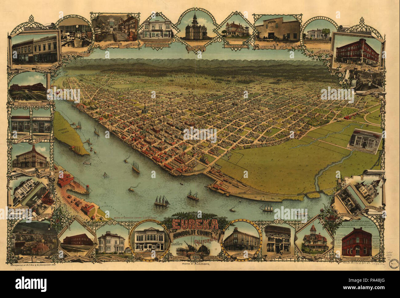 Eureka map hi-res stock photography and images - Alamy